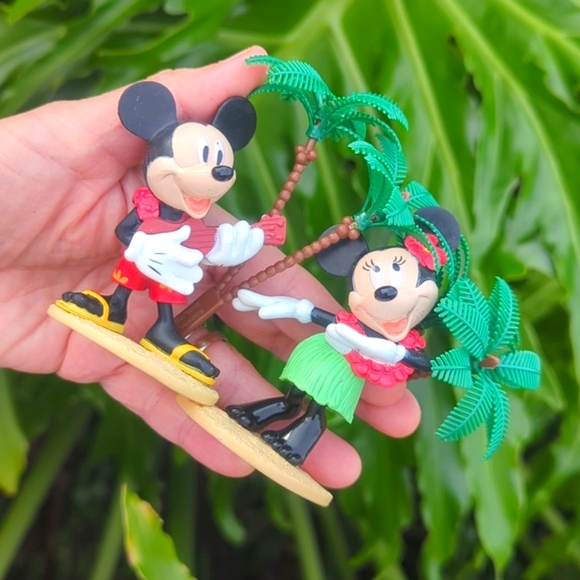 Disney | Party Supplies | 52 Minnie And Mickey Hula Cake Toppers | Poshmark